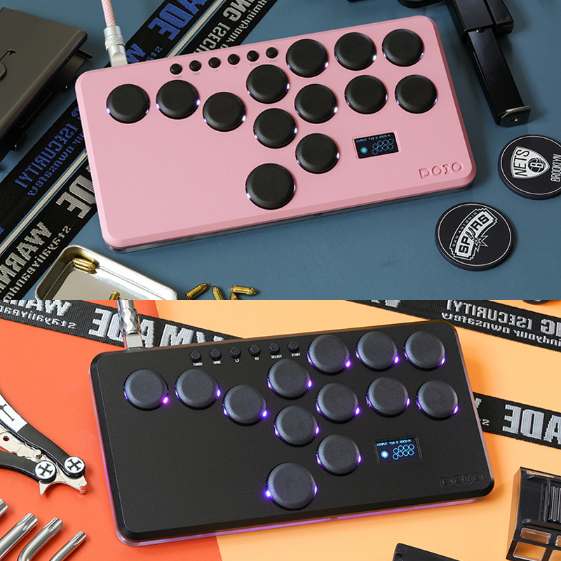 DOIO HITBOX MINI Aluminum Alloy Portable Gaming Keyboard, Joystick ...