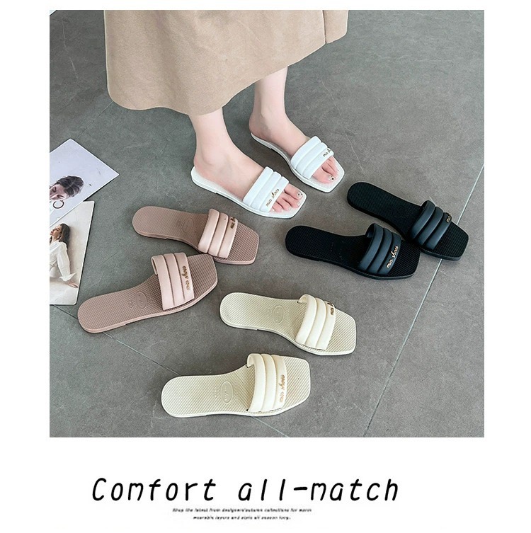 Summer slippers new outdoor casual women's thin-sole slippers(Add 1 ...