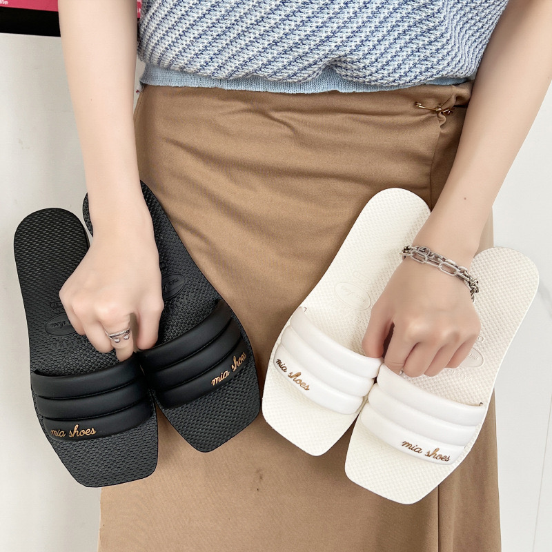 Summer slippers new outdoor casual women's thin-sole slippers(Add 1 ...