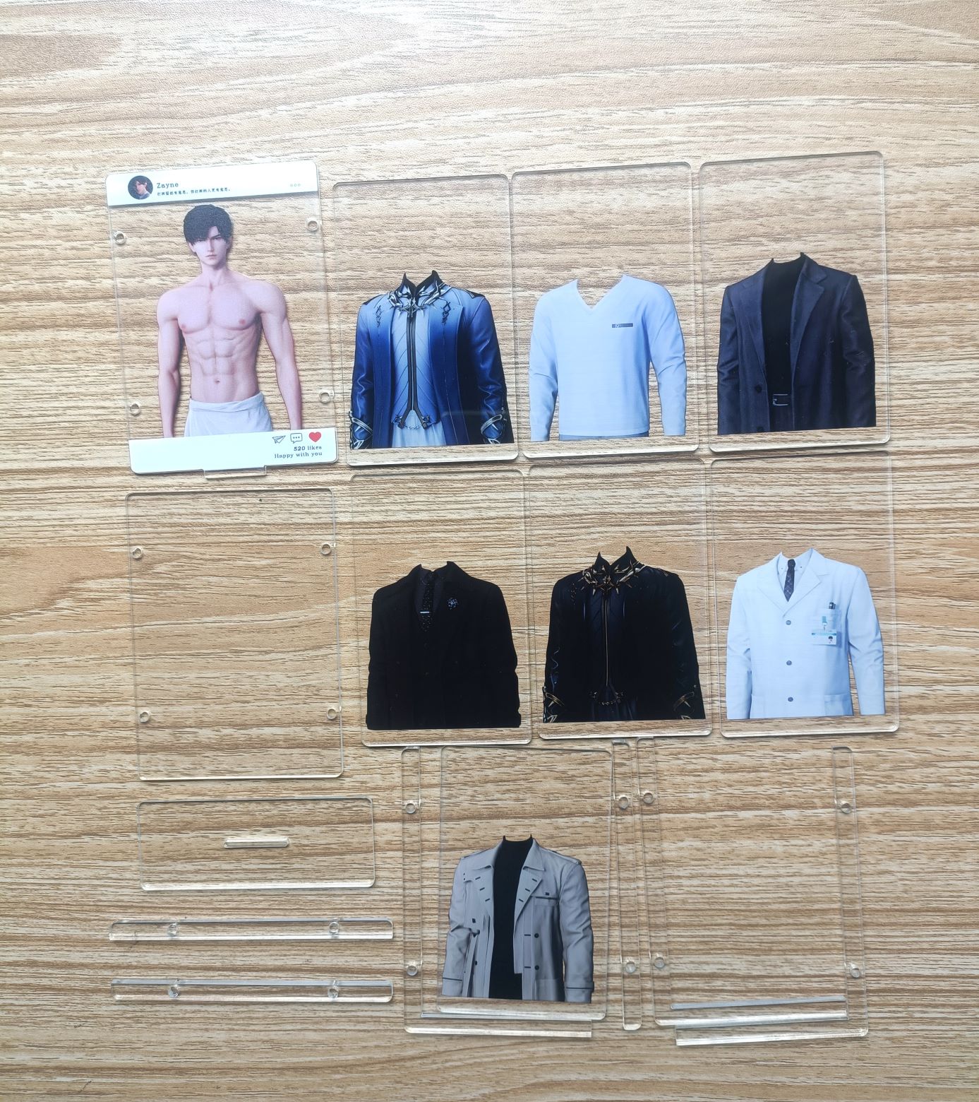 Love and deepspace Xavier Zayne Rafayel Sylus Dress-Up Stand High-Grade ...
