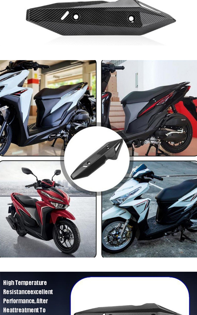 Honda Click V2 V3 Game Changer Muffler Cover Protector For Honda Click ...