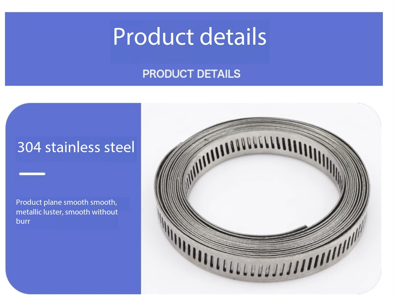 304 Stainless Steel Self-Made American Throat Hoop Clamp Hoop ...