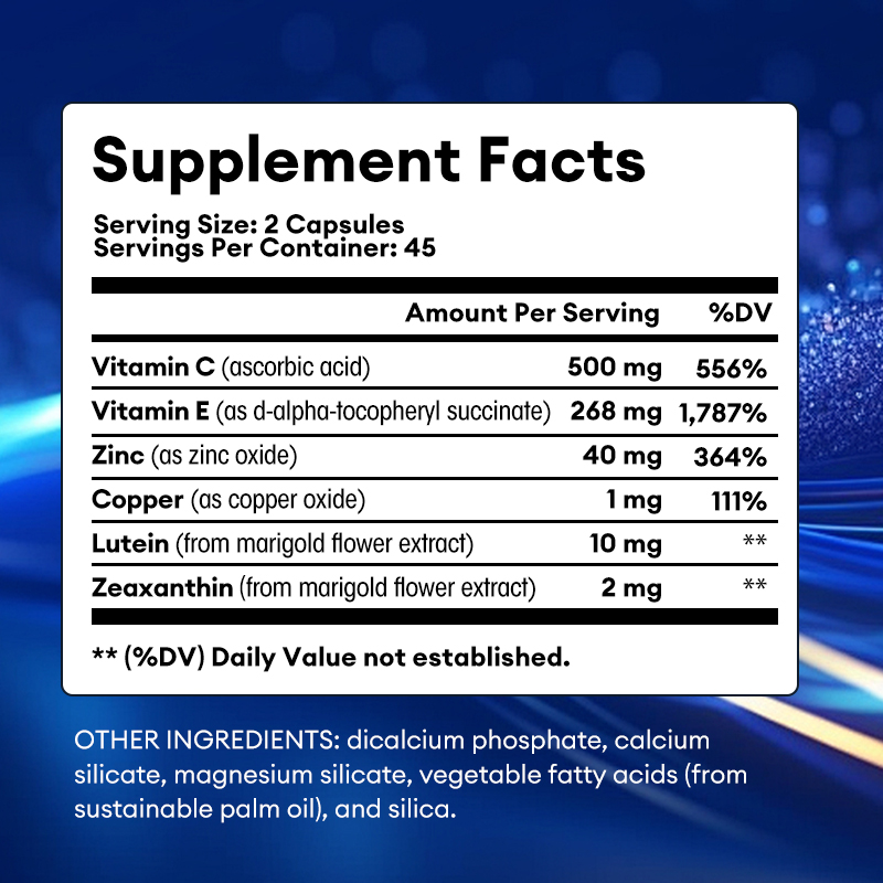 Kexinsh Lutein Zeaxanthin Vision Complex AREDS 2 Eye Vitamins Enhance ...