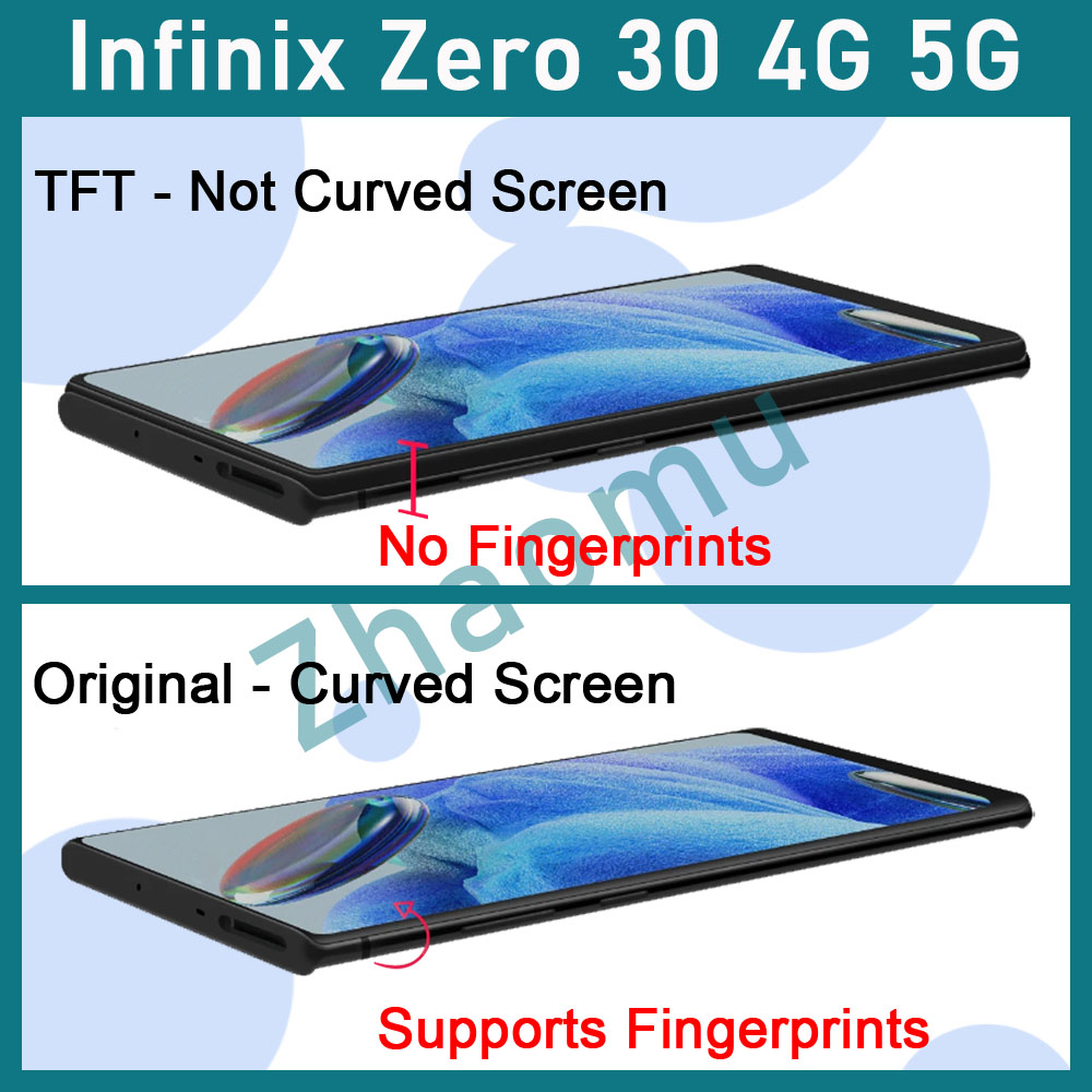 Original AMOLED Infinix Zero 30 4G 5G LCD Display Touch Screen Replacement | Shopee Philippines