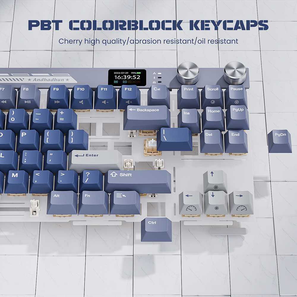 RK ROYAL KLUDGE RK M87 Hot-Swappable Wired Backlit RGB Gaming Computer ...