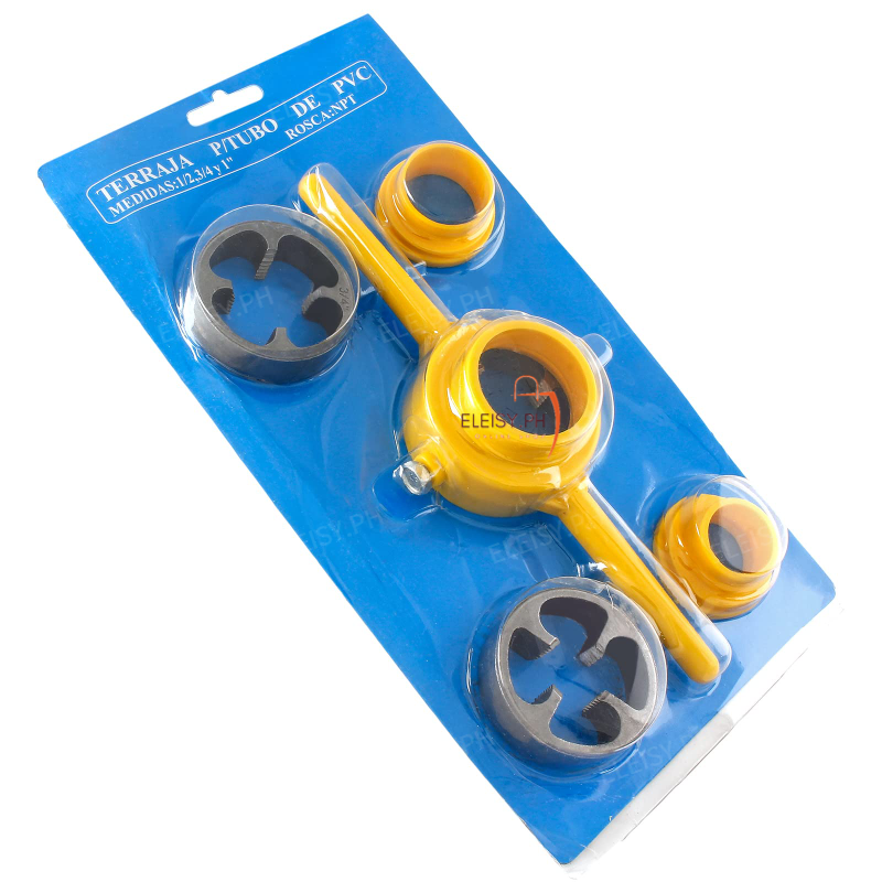 From PH 6 Pcs Plastic Pipe Die Set PVC Pipe Threader Plumbing Tool Kit ...