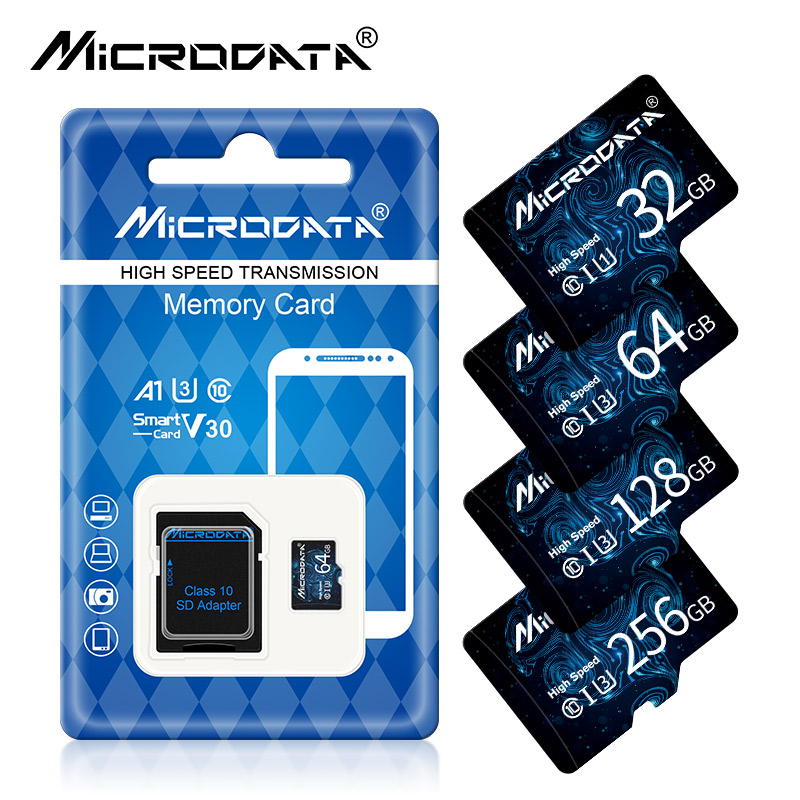 Microdata Brand Micro TF SD Card 16GB 32GB 64GB 128GB memory card U3 ...