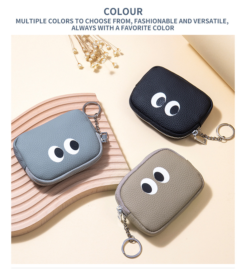 New Cartoon Cute Coin Purse Genuine Leather Mini Coin Bag Cowhide ...