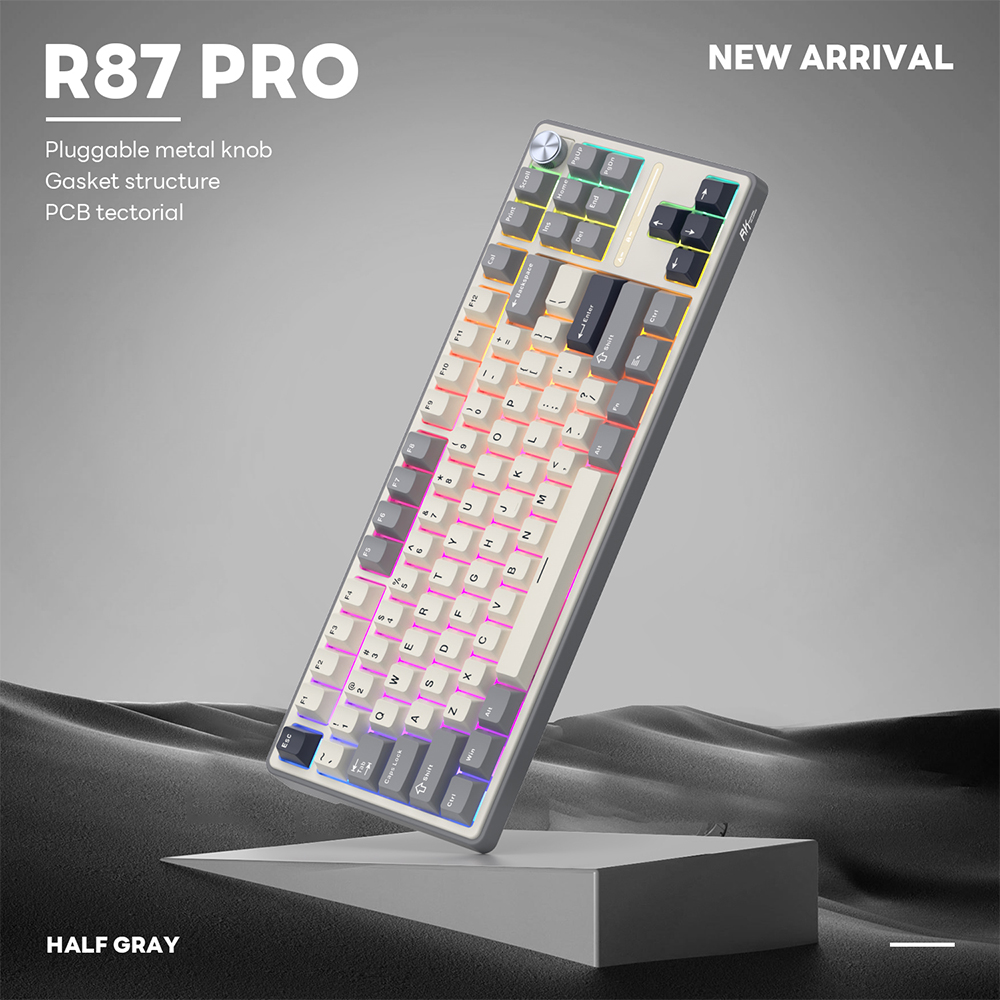 RK ROYAL KLUDGE RKR87 PRO Gasket Wired Mechanical Keyboard | Shopee ...