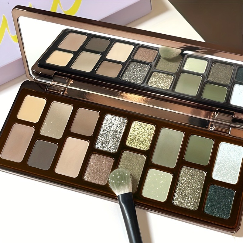 16-Color Eye Shadow Palette - Vibrant Matte and Pearlescent Finishes ...