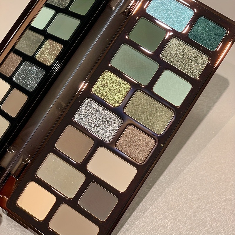 16-Color Eye Shadow Palette - Vibrant Matte and Pearlescent Finishes ...