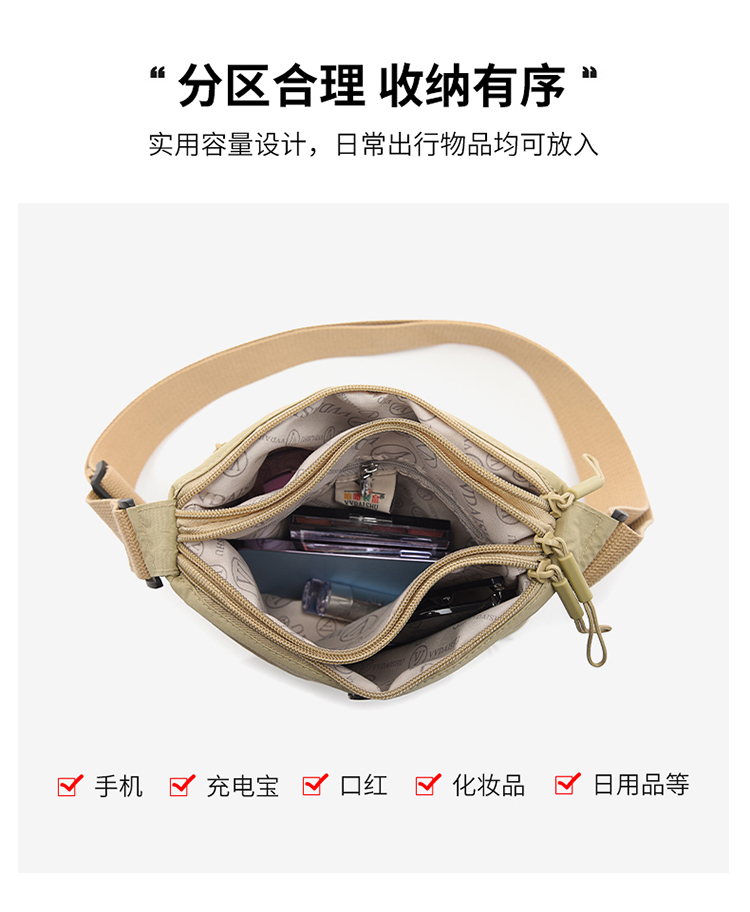 Three-layer Large-Capacity Women's Storage Bag Light Casual Multi-Layer ...