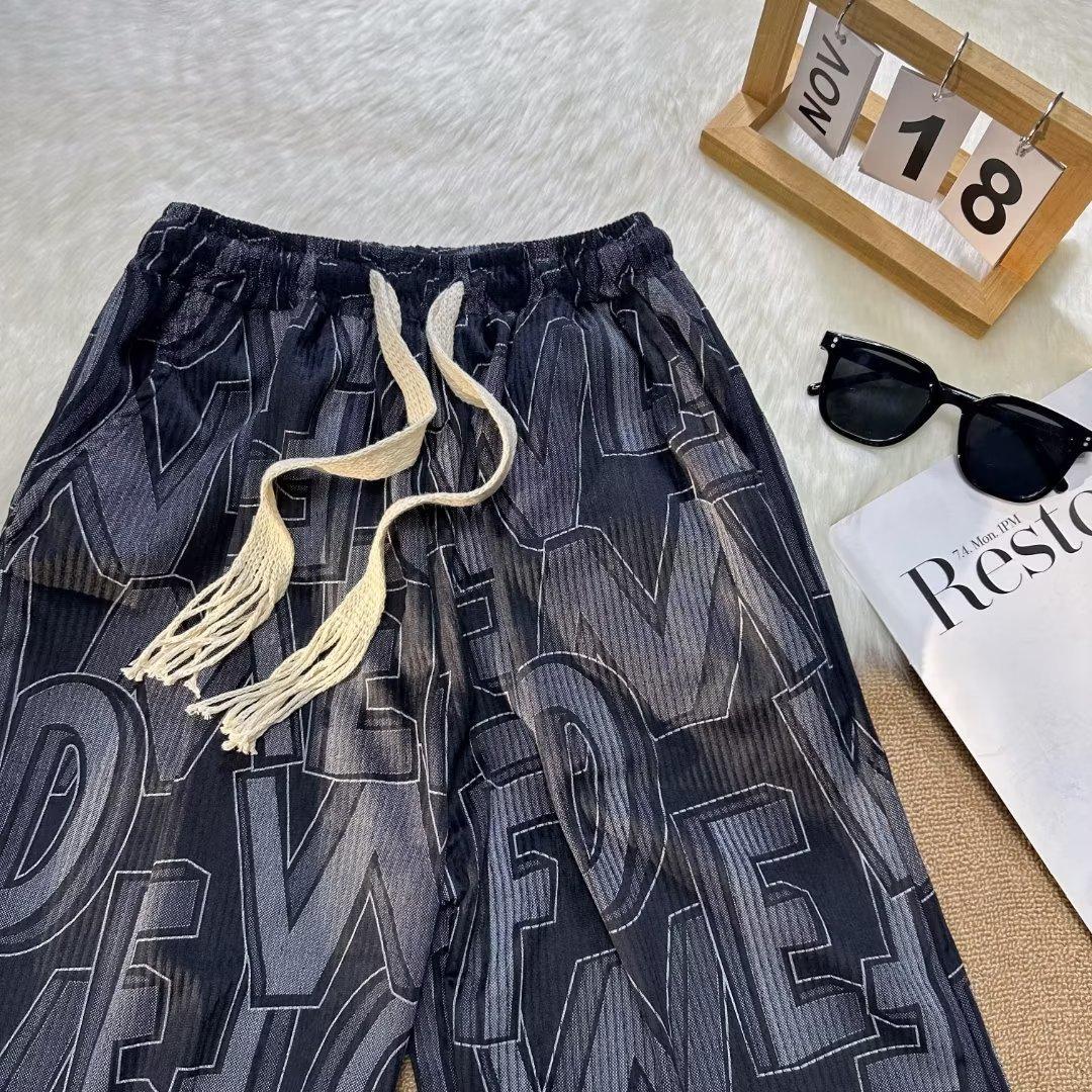 WQ [Buy 1 Take 1] Korean Baggy Straight Cut Slacks Slocks Summer ...