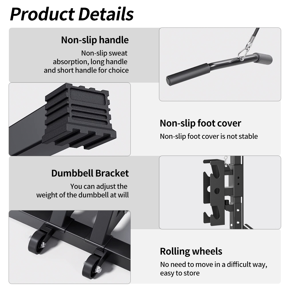 OneTwoFit Multifunctional Foldable Rowing Machine High Pull Down 2 in 1 ...