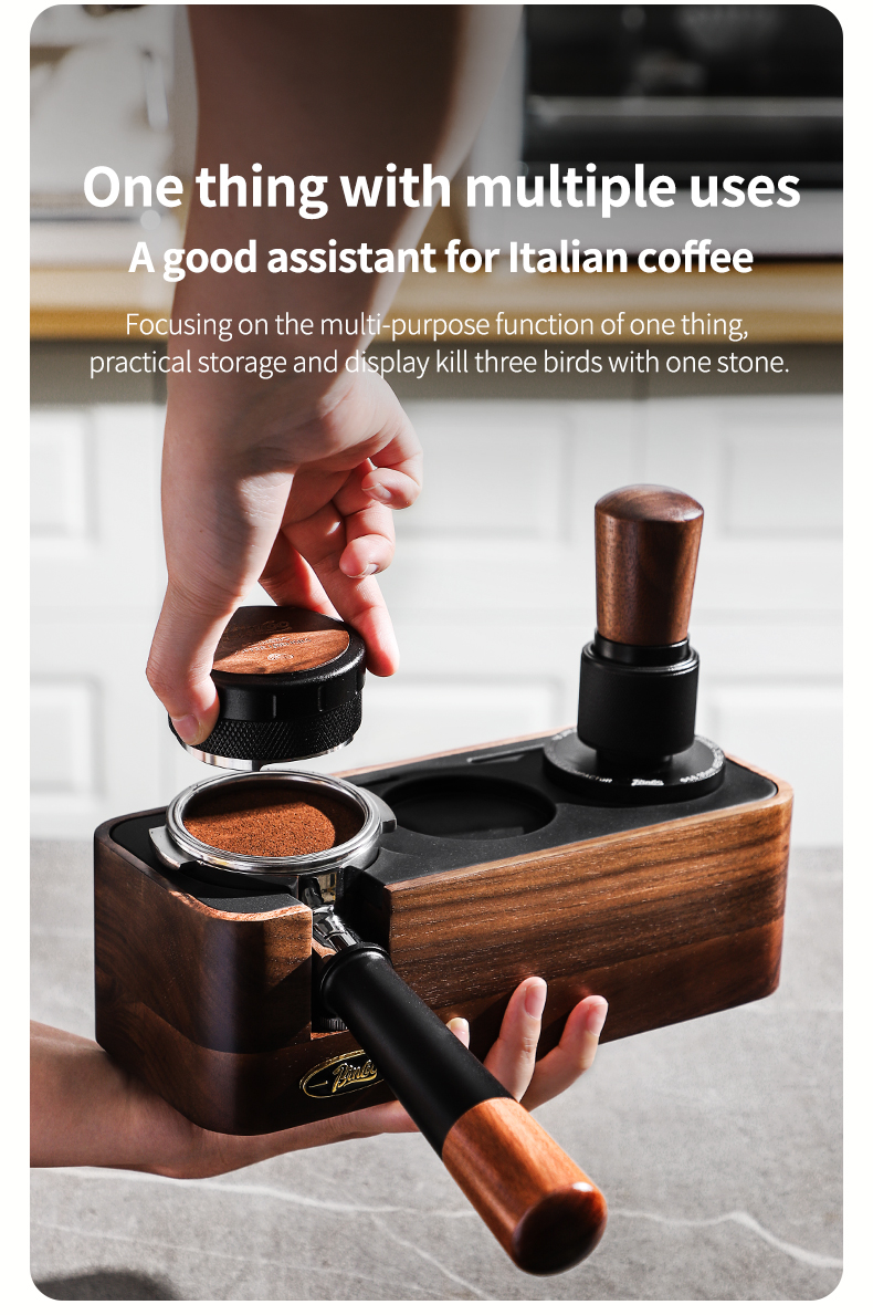 BINCOO Walnut Coffee Constant Force Flour Press Hammer Coffee Machine ...