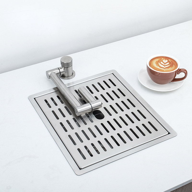 Stainless Steel Hidden Kitchen Sink Single Bowl Bar Balcony Small Size ...