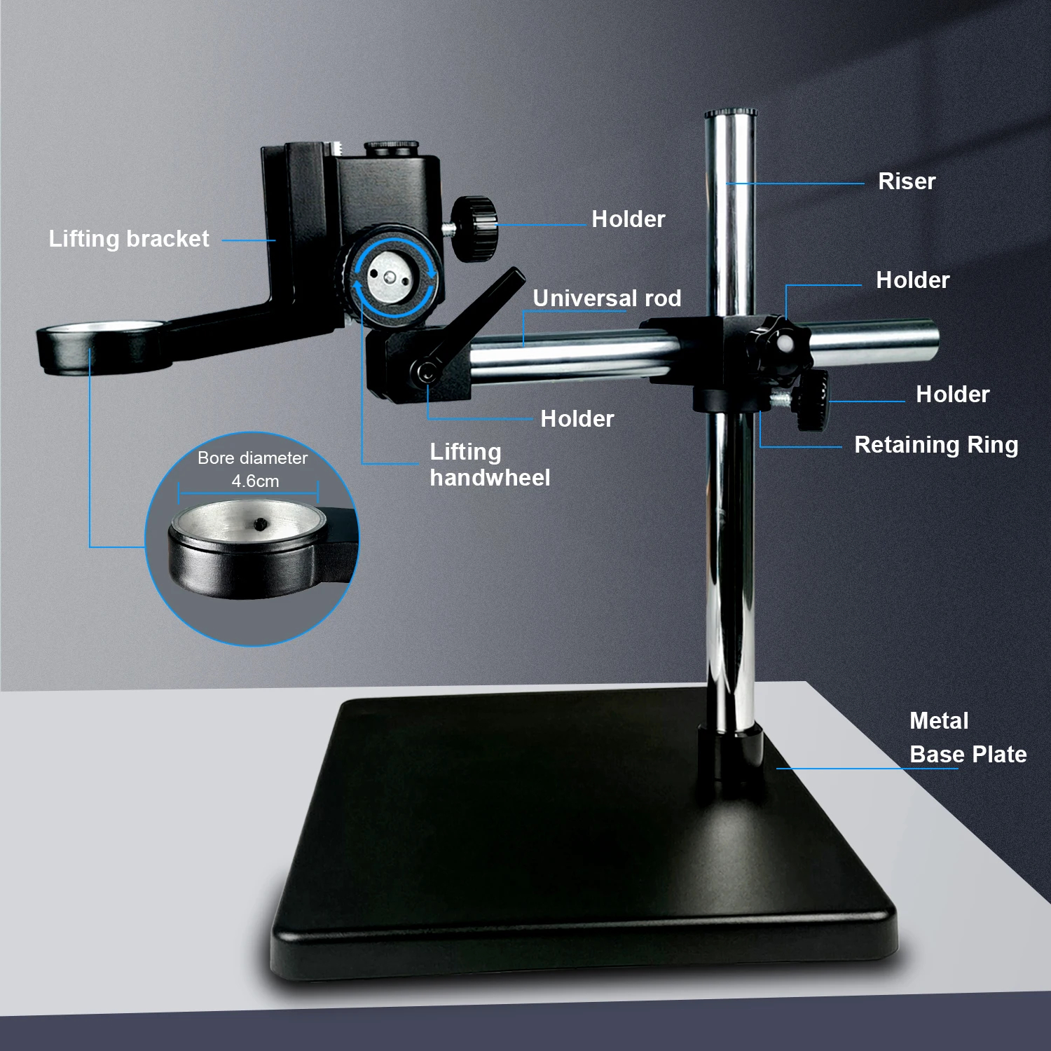 YIZHAN Electron Microscope Large Base Set 360° Left Right Rotation ...
