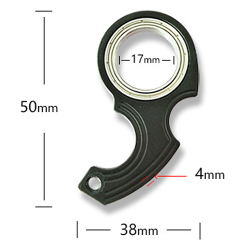 Creative hand shaking finger spinner keychain anti-anxiety toys bottle ...
