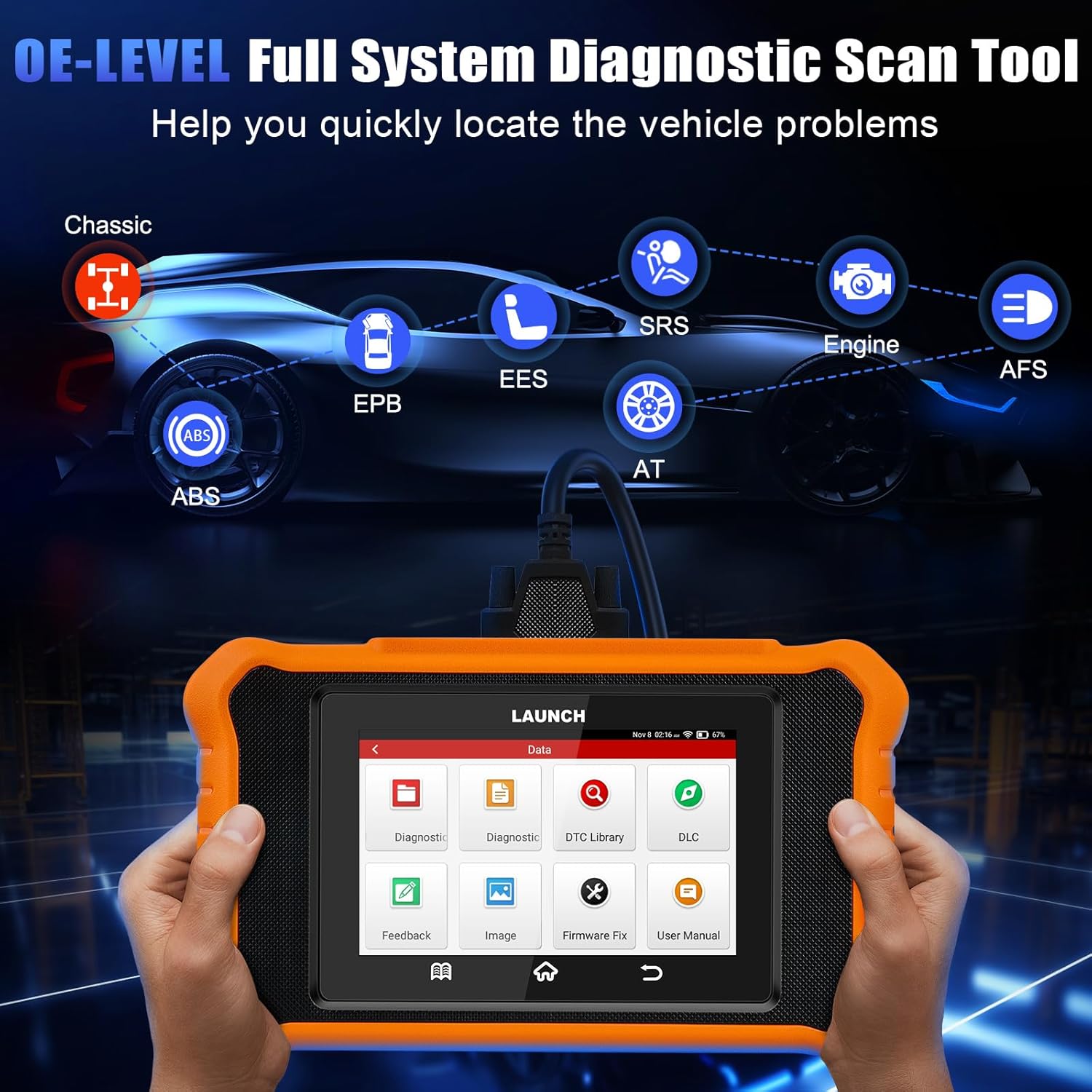 2025 LAUNCH Creader Elite V2.0 fit for Hyundai Kia, Bi-Directional Scan Tool, Full System ...