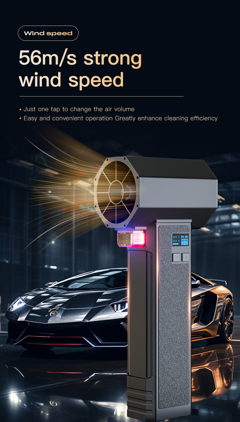 Booster Turbo Car Dryer 1.6kg Thrust Handheld 64mm Brushless Motor ...