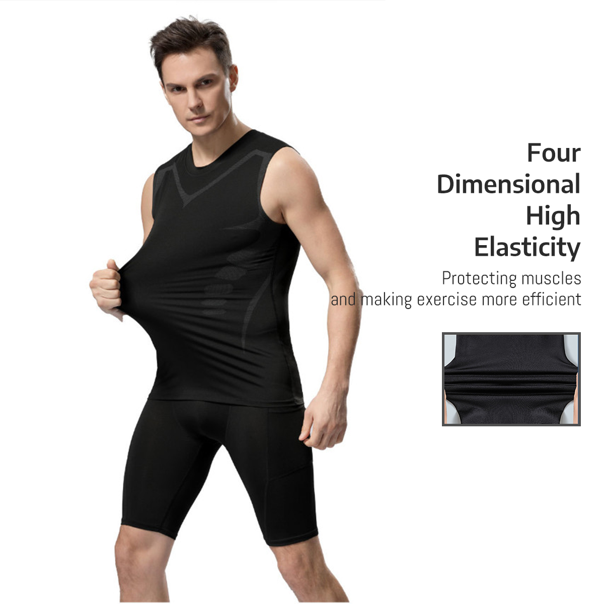 Psyche Combat Vest Shirt Compression Sando For Men Running Basketball ...