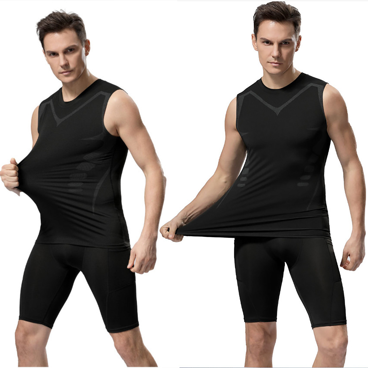 Psyche Combat Vest Shirt Compression Sando For Men Running Basketball ...