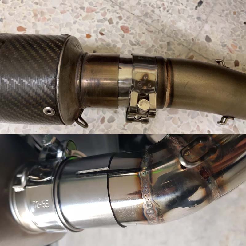 51MM Convert to 52MM 54MM 56MM 58MM 62MM 64MM Exhaust Pipe Adaptor ...