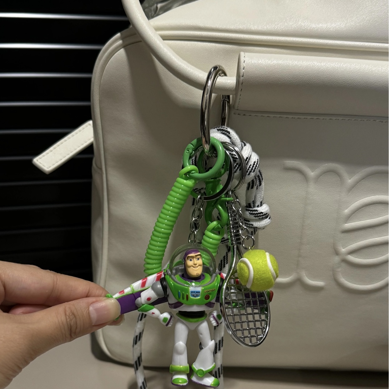Original Hand-Made Cartoon Buzz Lightyear Doll Nylon Rope Bag Pendant ...