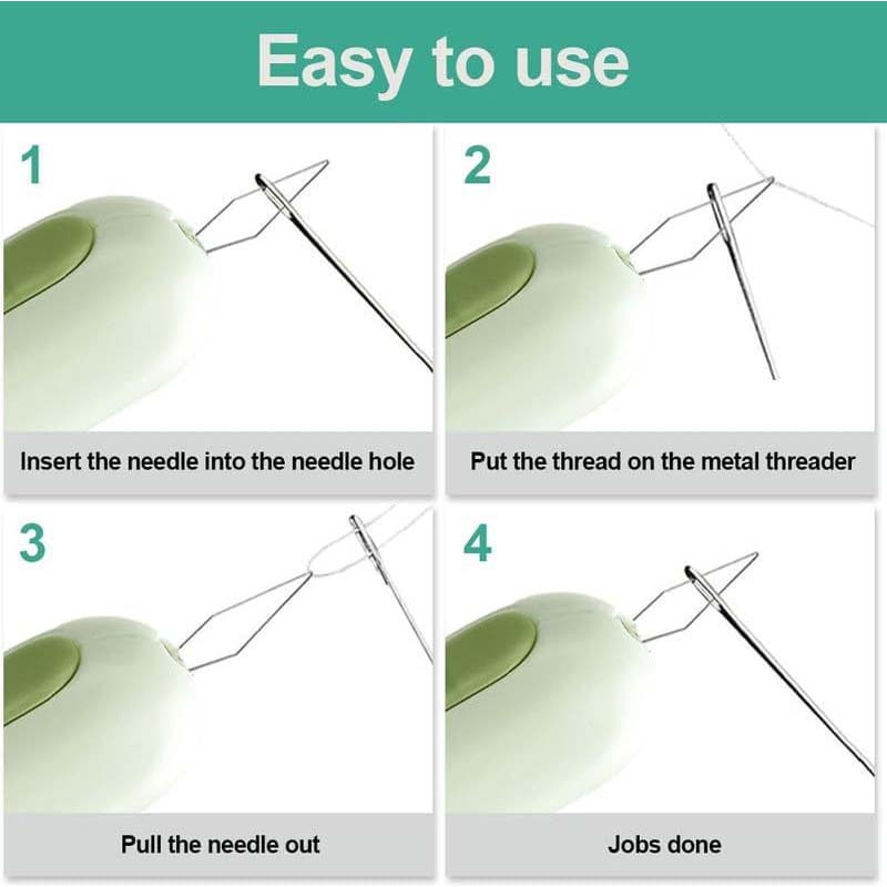 Thread Seam Ripper 2-in-1 Needle Threader & Seam Remover Sewing Ripper ...