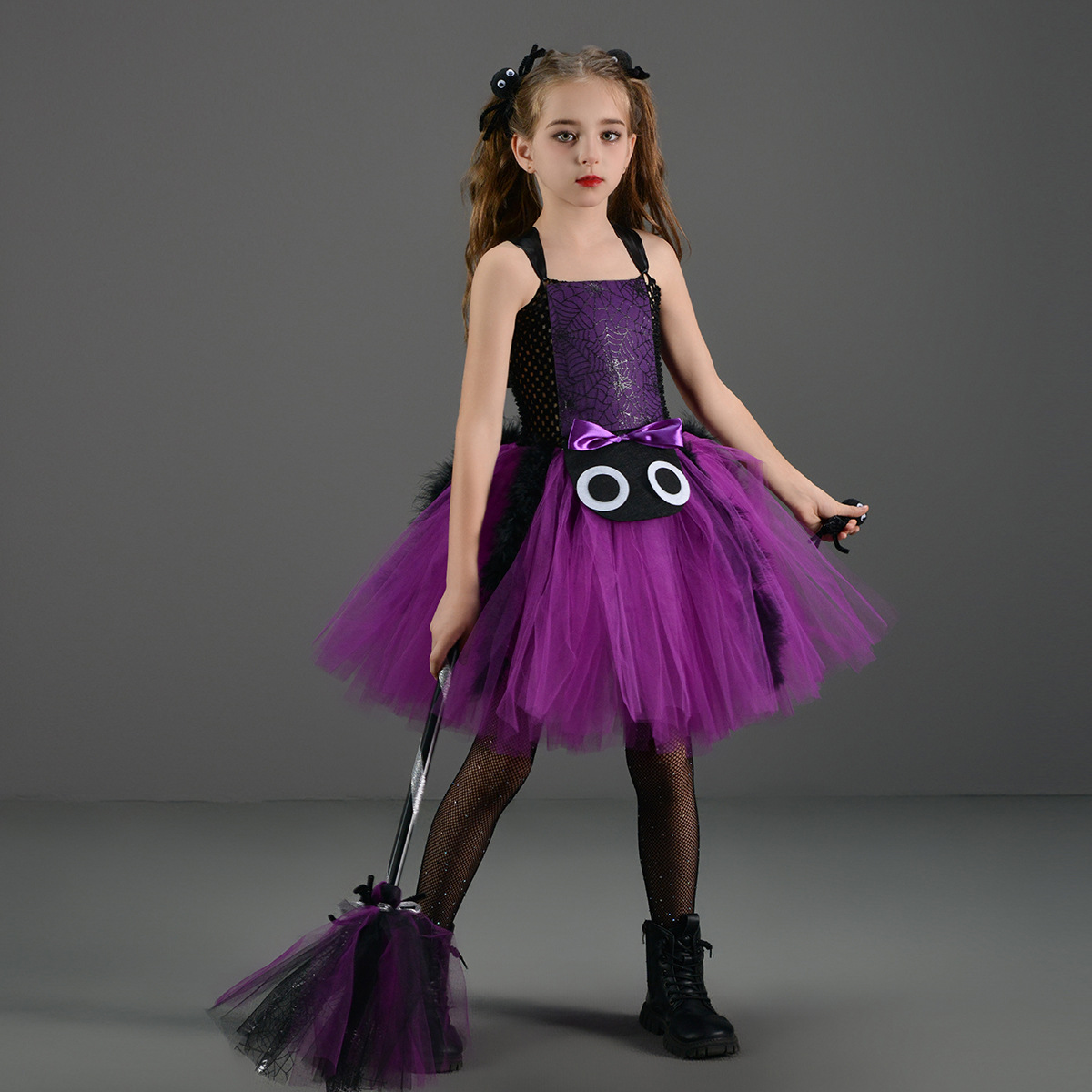 Children Dress Halloween Costume Spider Princess Dress Role-playing ...