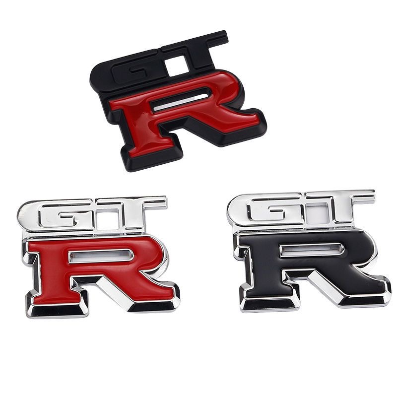 3D Metal GTR Logo Car Auto Decorative Rear Trunk Emblem Badge Sticker ...