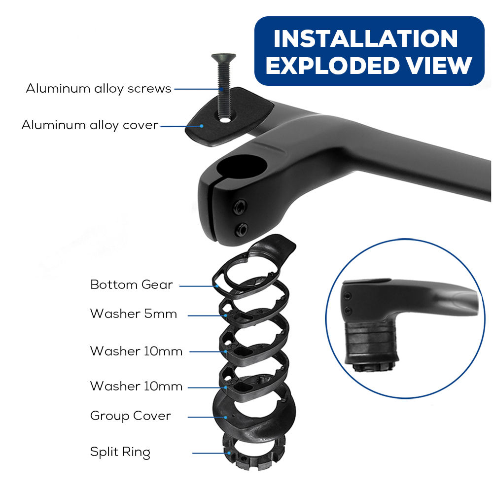 Carbon Cockpit Full Internal cable Bike Cockpit Road Bicycle Handlebar ...