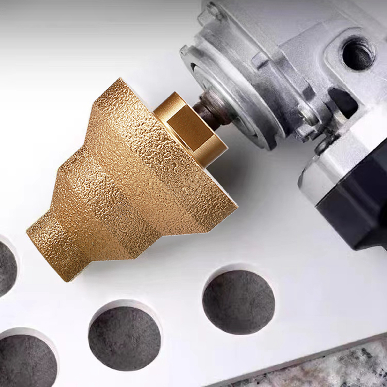 20-35-50mm M14 Thread Diamond Step Chamfer Drill Bit Angle Grinder Hole ...