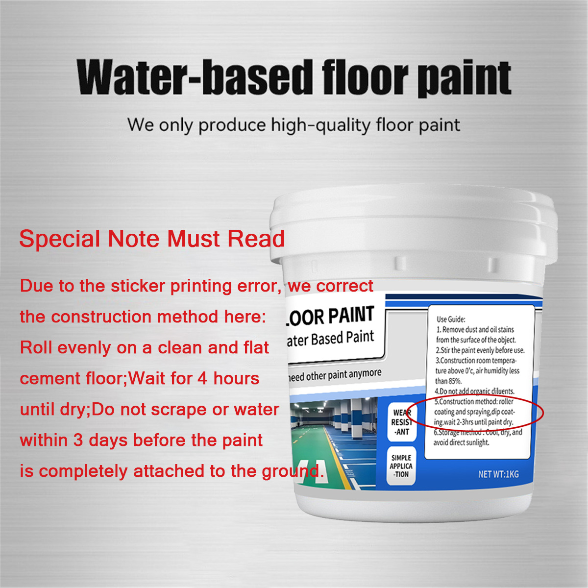 GDRAGON 3 In 1 Epoxy Floor Paint For Cement Epoxy Floor Paint Epoxy Flooring Paint Pintura For ...