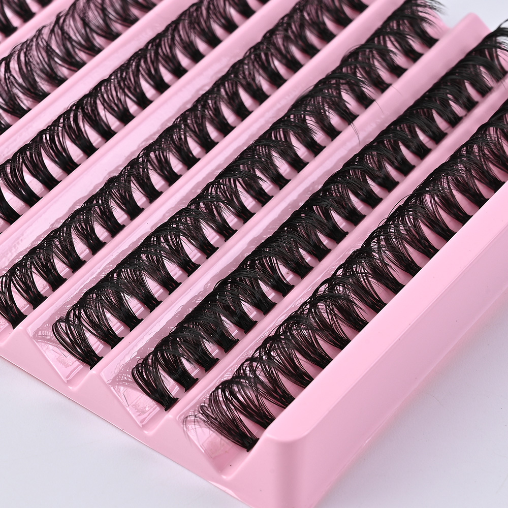 SHETZU 200 Bundles DIY Eyelash Extension Set with Glue 30D D Curl False ...