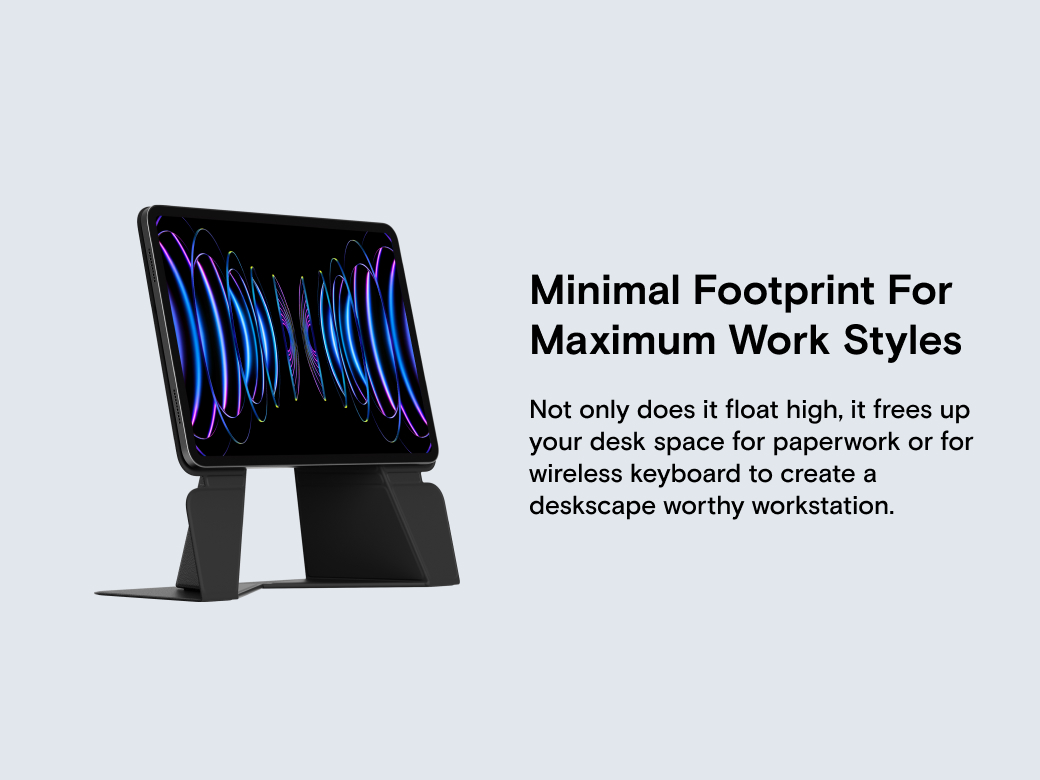 MOFT Snap Float Folio for iPads Adjustable Tablet Stand for Desk ...