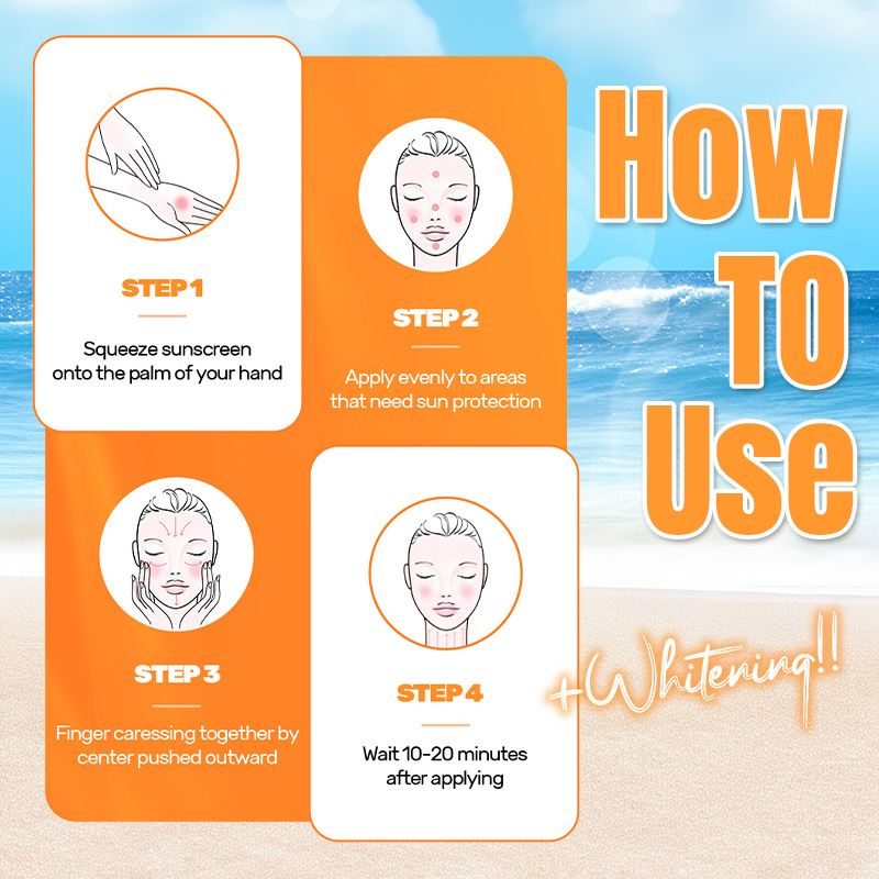 Original Face/Body Sunscreen Whitening Moisture Repair SPF50+ powerful ...