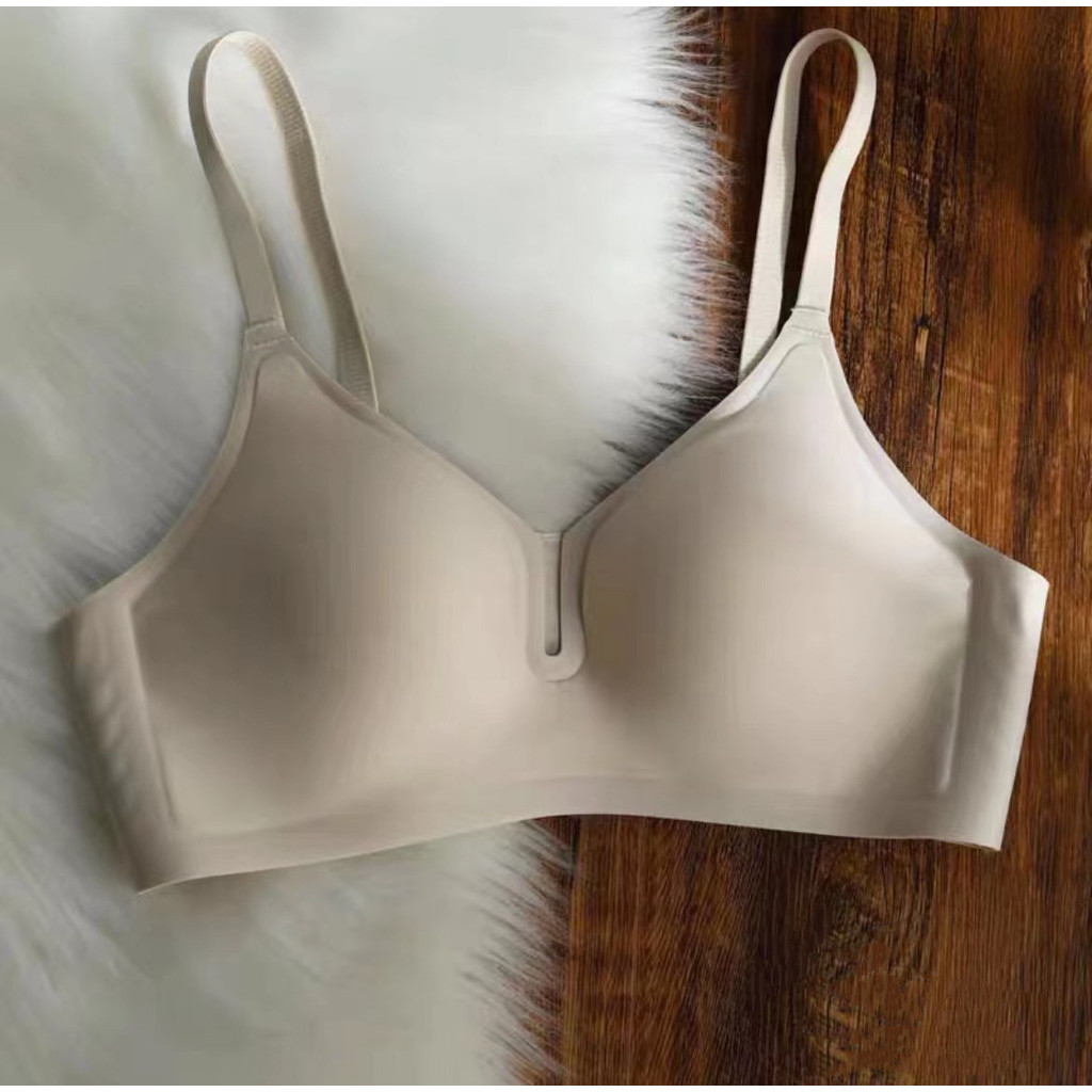 Women's seamless bra Japanese bra small breast push up bra Thin wire ...