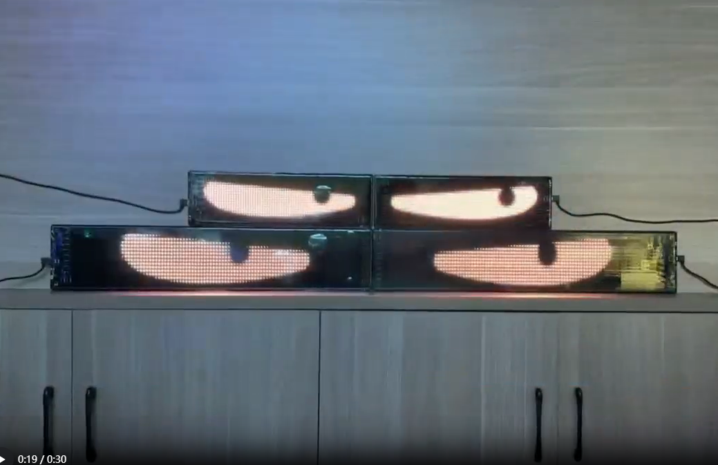 Car Truck Devil's Eye Animation Display Lights 5V USB LED Matrix Pixel ...