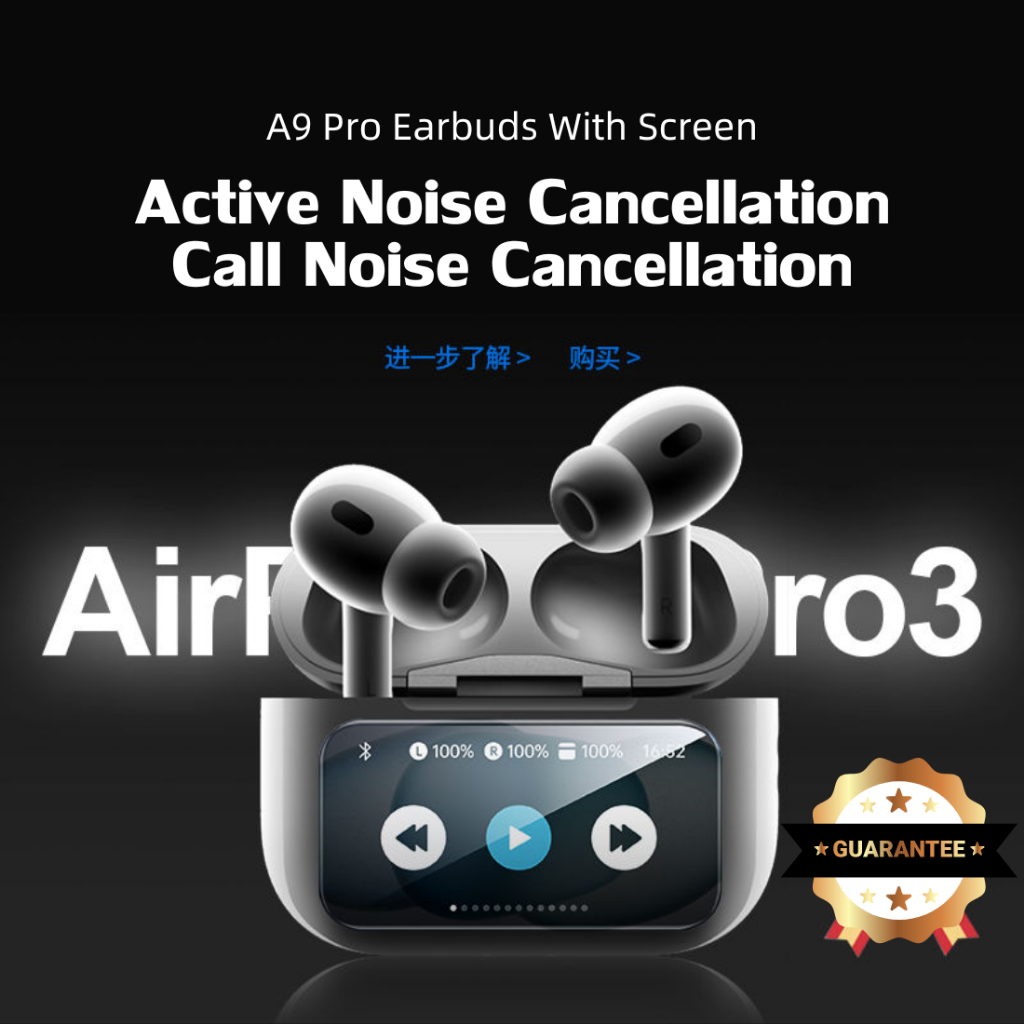 【Local shipment】A9 Pro TWS Screen Wireless Bluetooth Earphones Supper ...