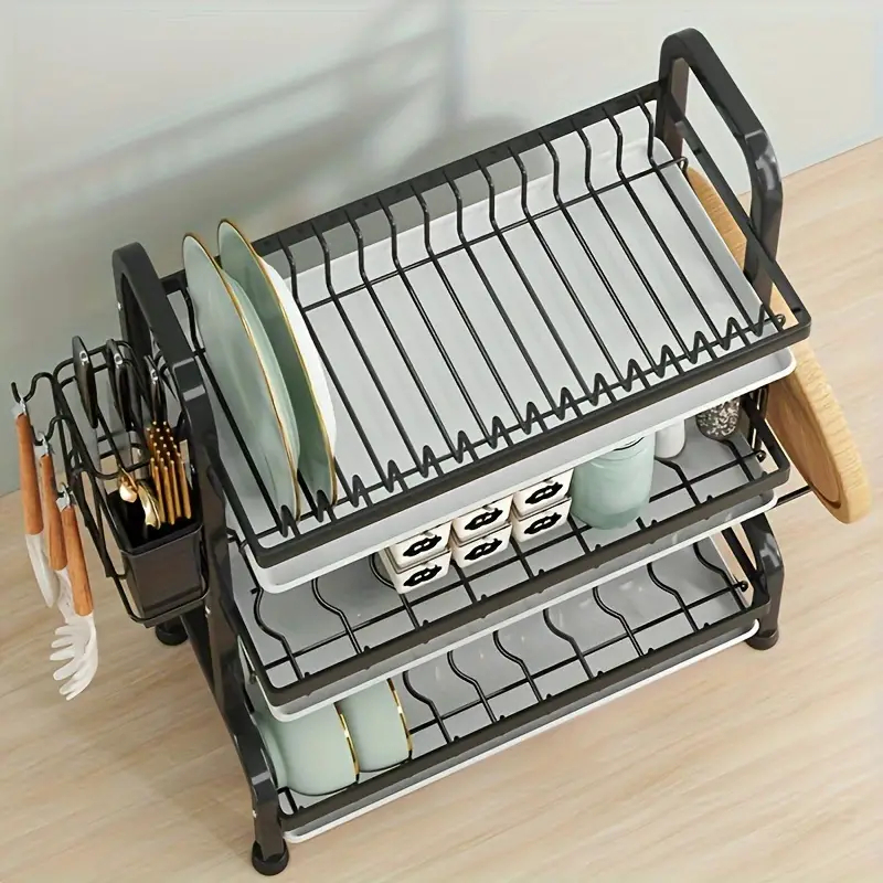 Stainless steel dish rack kitchen dish rack rust-proof dish storage ...