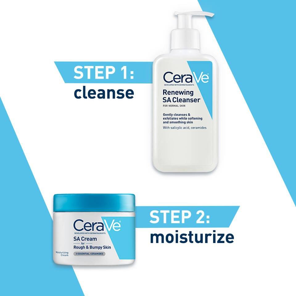 CeraVe SA Cream for Rough & Bumpy Skin 340g With Moisturizing ...