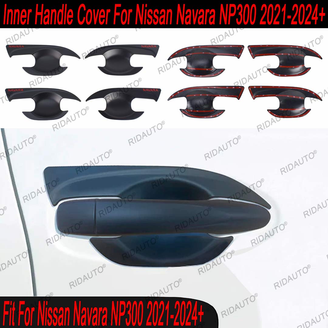Matte Black Door Handle Insert Scratch Protector Protection For NISSAN ...