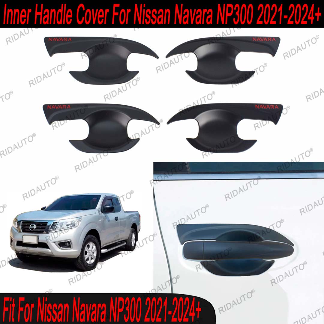 Matte Black Door Handle Insert Scratch Protector Protection For NISSAN ...