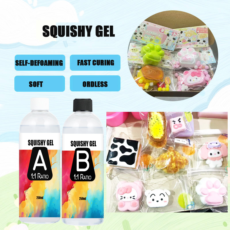 Silicone Squishy Gel Resin 16oz B 1:1 Ratio Elastic Squeeze Craft for ...