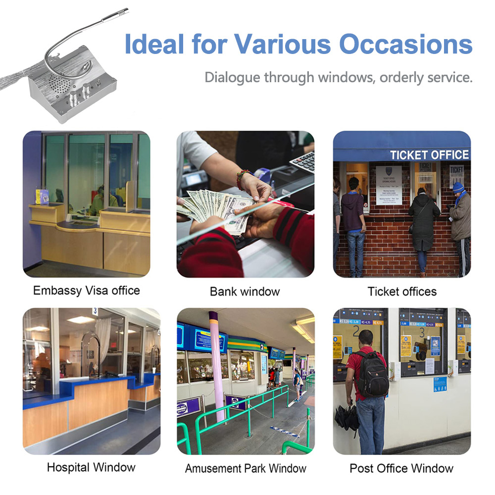 Window Intercom Speaker Anti Interference dual way window intercom ...