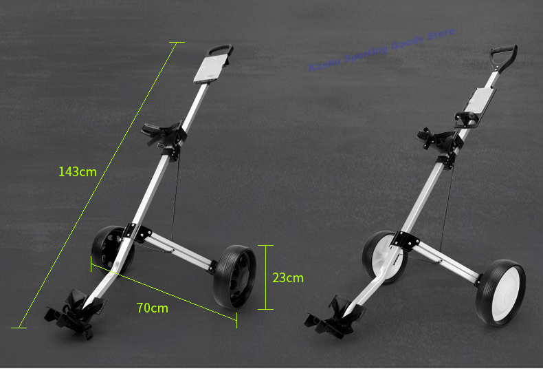 PGM golf cart, two wheeled driver pulled cart, golf course handcart ...