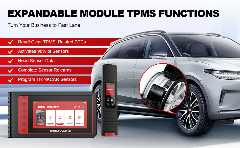 Thinkcar Thinktool Mini Car Advanced Bluetooth OBD2 Scanner Full System ...