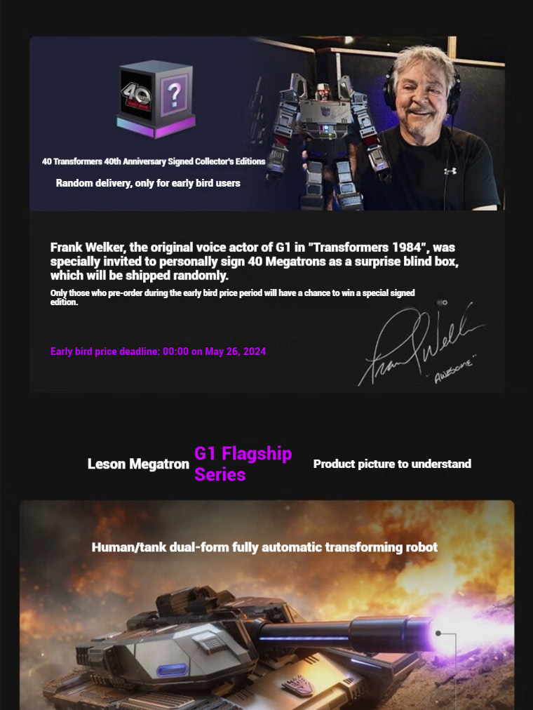 Robosen Megatron Transformers Smart Robot English Dialogue Megatron G1 ...