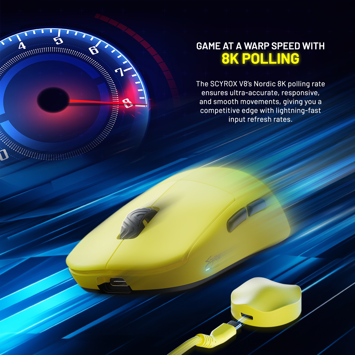 SCYROX V8 No hole lightweight 36 ± 3g wireless esports mouse [36 ± 3g ...